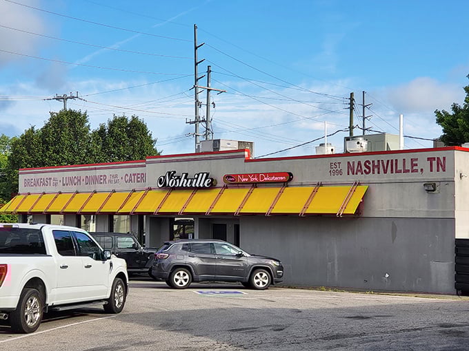 When a deli's been around this long, the parking lot tells its own delicious story.