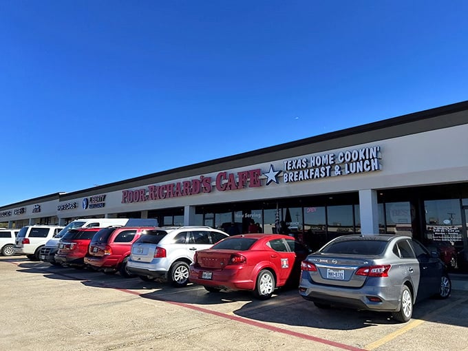 That packed parking lot tells the whole story - locals know where the good stuff is.