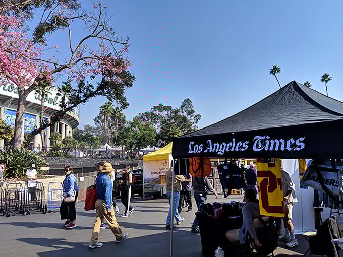 Palm trees and vintage finds create the perfect California Sunday morning adventure for savvy shoppers.
