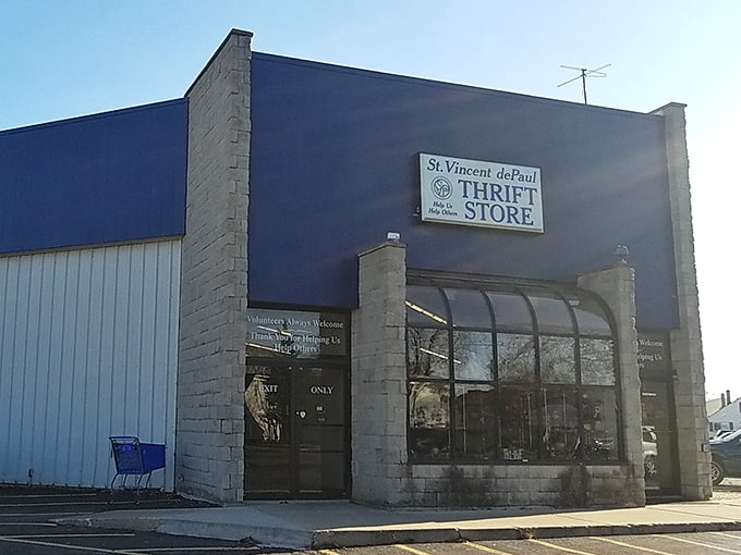 A clean, inviting exterior hints at treasures waiting inside—no thrift store chaos required.