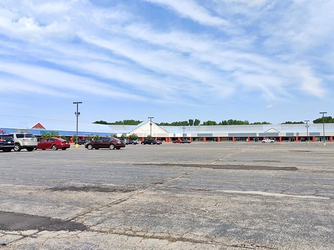 Wide open spaces and endless parking make this shopping paradise accessible for every bargain hunter.