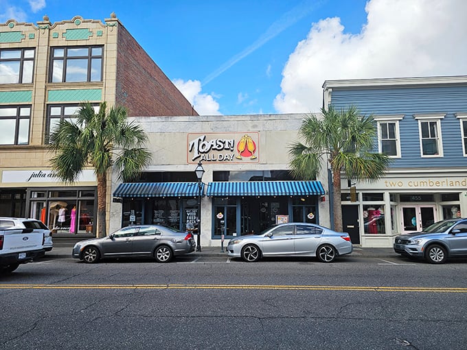 Charleston's King Street buzzes with energy, but Toast! keeps things perfectly relaxed and welcoming inside.