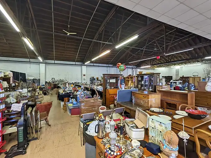 Treasure hunting paradise! Ultimate Treasures' sprawling interior is where furniture finds and vintage gems await their second chance at love.