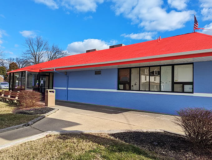 Sometimes the best diners hide behind the most colorful facades, promising comfort food adventures within.