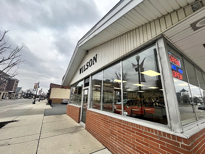 Winter or summer, that neon "OPEN" sign at Wilson's beckons hungry travelers to step into sandwich paradise.