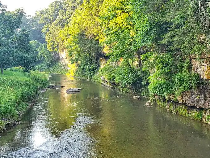 Morning light dances across the water's surface, creating nature's own light show. No ticket required, just the willingness to wake up early.