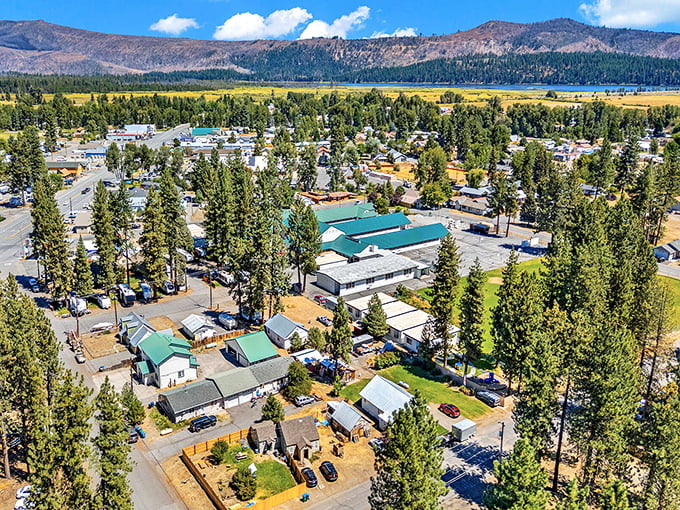 Chester from above reveals its perfect nestling between mountains and meadows – Mother Nature's version of tucking a town in with a pine tree blanket.