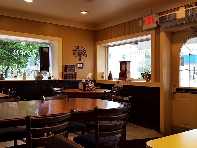 Warm wood tones and comfortable seating create that "everybody knows your name" vibe—minus the Boston accents and with better breakfast options.