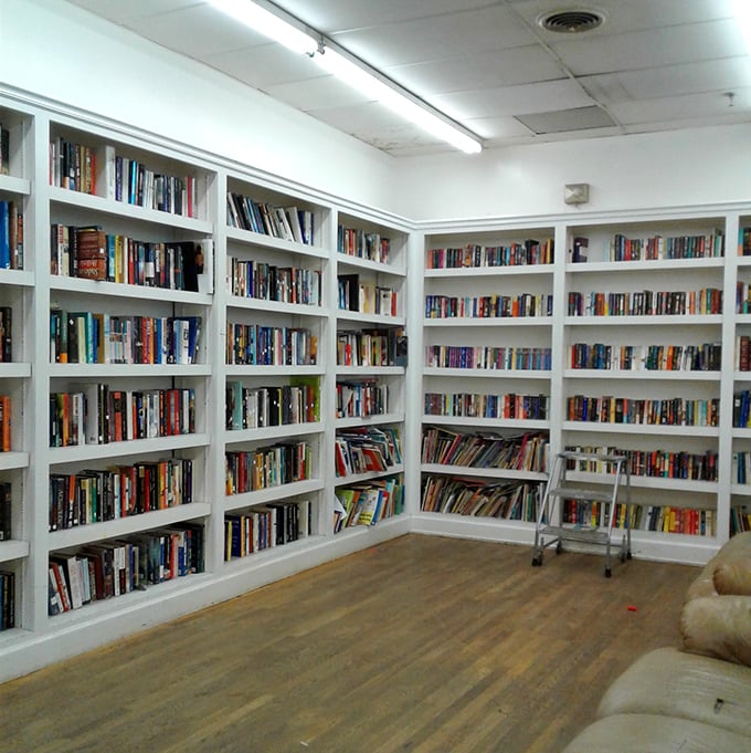 A literary paradise that makes Belle's library look like a magazine rack at the dentist's office.