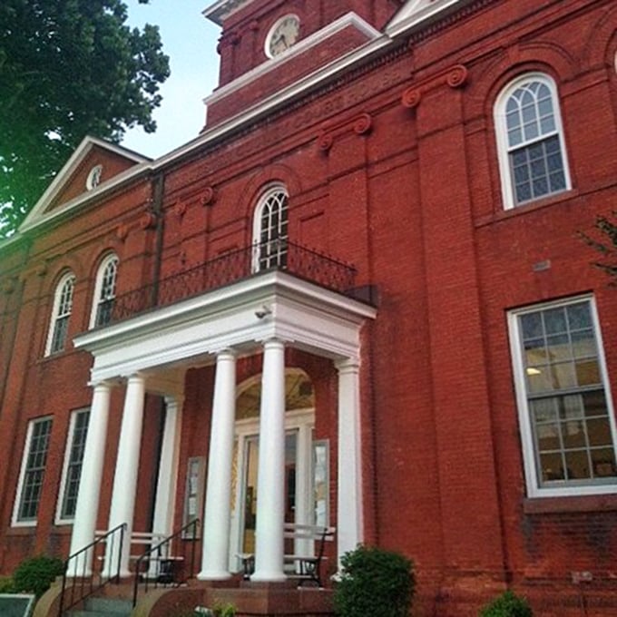 The Worcester County Courthouse stands proud with its stately columns and red brick façade—architectural eye candy that's been serving the community for generations.