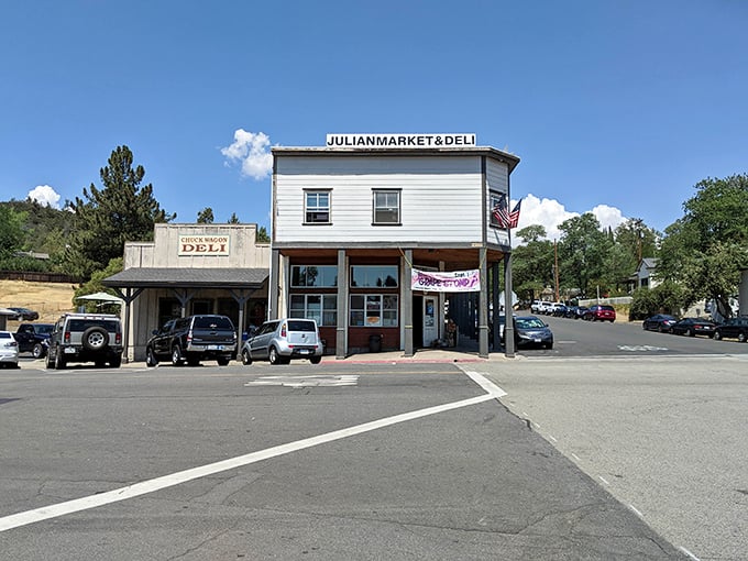 The Julian Market & Deli stands ready for hungry travelers – part general store, part time machine, all character.