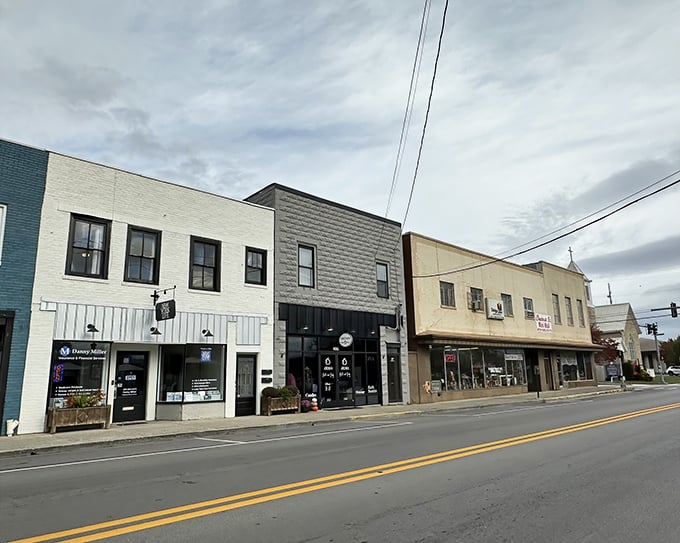 Downtown storefronts maintain their historic character while housing modern businesses. Like finding your grandmother's recipes updated with ingredients you can actually pronounce.