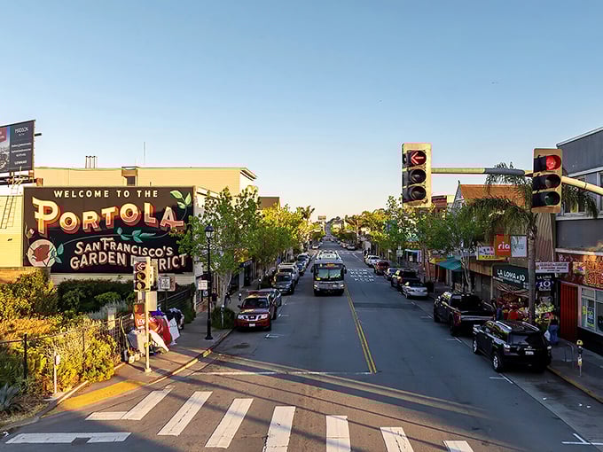 Wait, this isn't Portola! This appears to be San Francisco's Portola District—a reminder of how different our mountain Portola truly is.