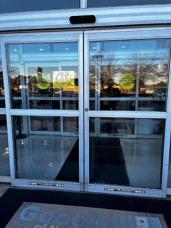 Those automatic doors might as well be a portal to another dimension—one where designer labels don't require a second mortgage.