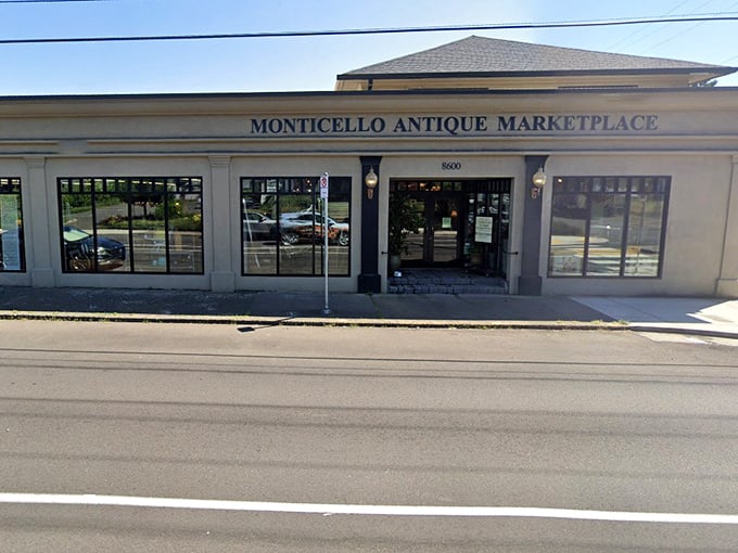 Street view simplicity belies the chaos of curiosities inside. This modest storefront is Portland's version of Narnia's wardrobe – ordinary outside, magical within. 
