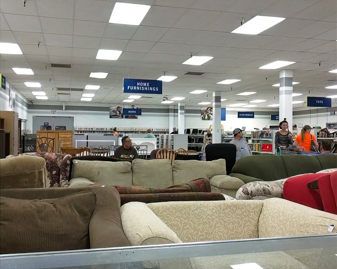 The furniture section offers everything from comfy couches to practical dining sets. That perfect statement piece for your living room might be hiding right here!