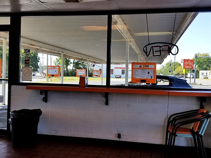 Where nostalgia meets necessity – Jolly's classic drive-in layout hasn't changed because it hasn't needed to. Some things are perfect just as they are.