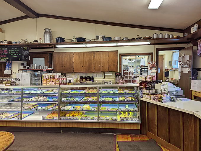 Like stepping into your grandmother's kitchen—if your grandmother had superhuman baking powers. The display cases beckon with golden, flaky treasures that make willpower utterly useless.