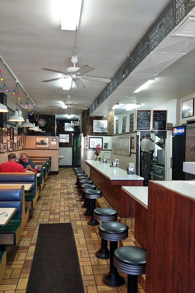 Classic Americana at its finest—where counter seats aren't just furniture, they're front-row tickets to culinary theater that's been running longer than most Broadway shows.
