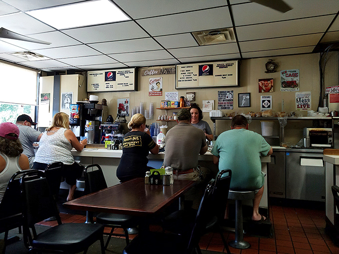 Small-town diners like this are America's true food museums—preserving traditions one counter seat at a time. No reservations, no pretense, just honest hospitality.
