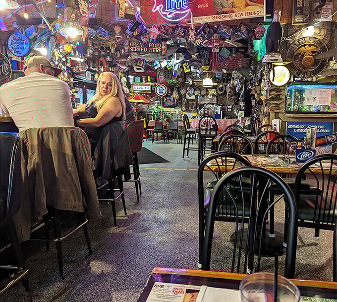 Step inside and witness what happens when fishing enthusiasts are given unlimited decorating freedom. Every inch tells a story—most involving something with fins.
