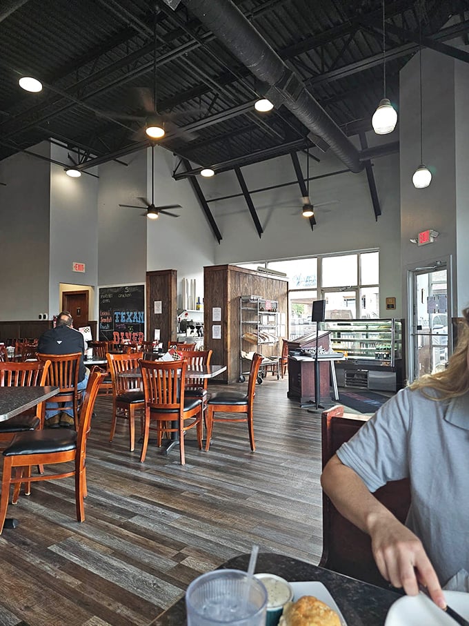 Modern comfort meets classic diner charm in this perfectly crafted space where memories are made over meals.