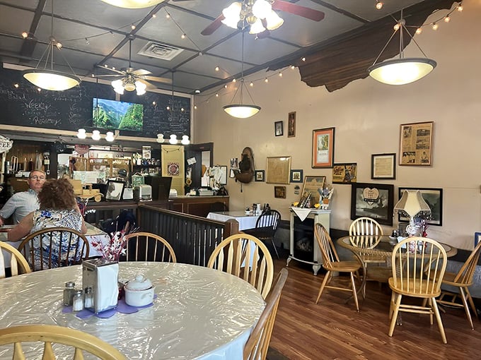 Inside, wooden chairs and warm lighting create the perfect backdrop for carb-induced euphoria. The walls tell stories while your taste buds create new ones.