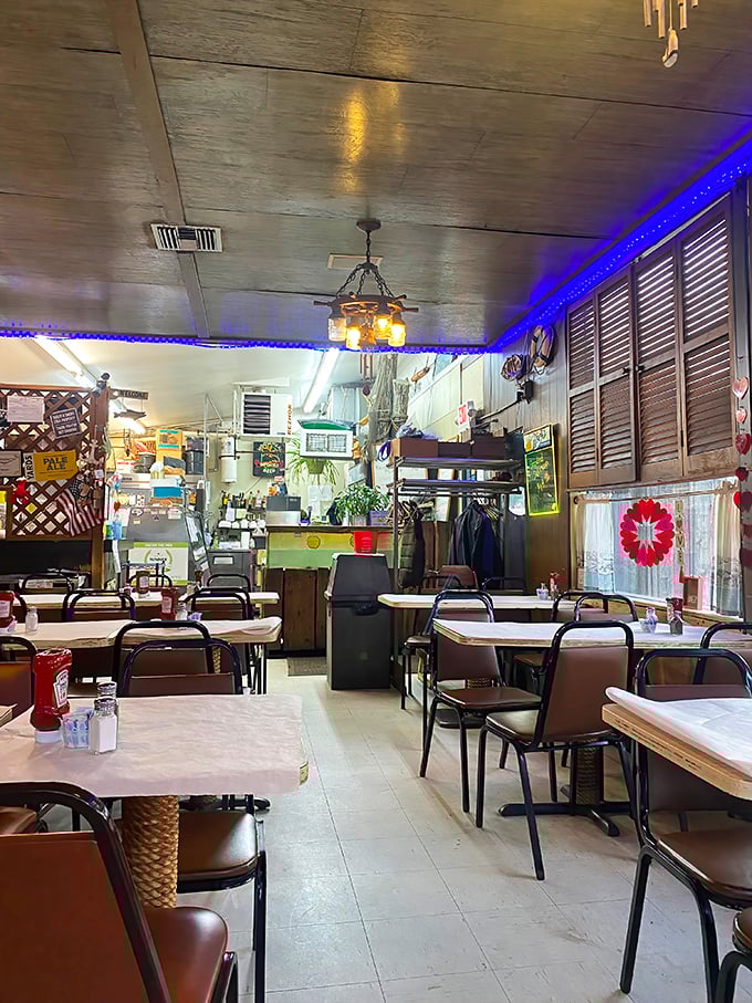Step inside and nautical nostalgia wraps around you like a warm ocean breeze on vacation.