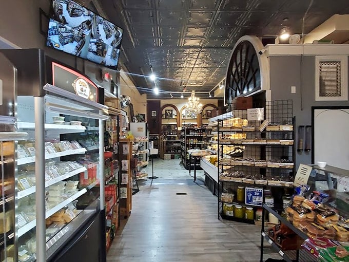 Step inside and the world slows down – tin ceilings, well-stocked shelves, and that unmistakable aroma of really good things about to happen to bread.