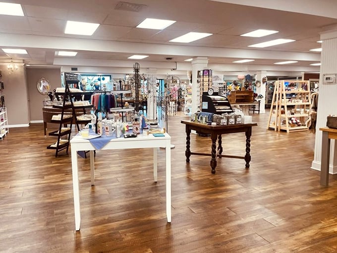 Thoughtfully arranged displays invite exploration rather than excavation. This isn't your average jumbled thrift store—it's organized bargain bliss.