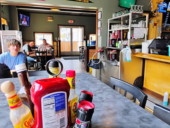 Inside, the cozy dining area strikes that perfect balance between "neighborhood joint" and "hidden gem" where conversations flow as freely as the drinks.