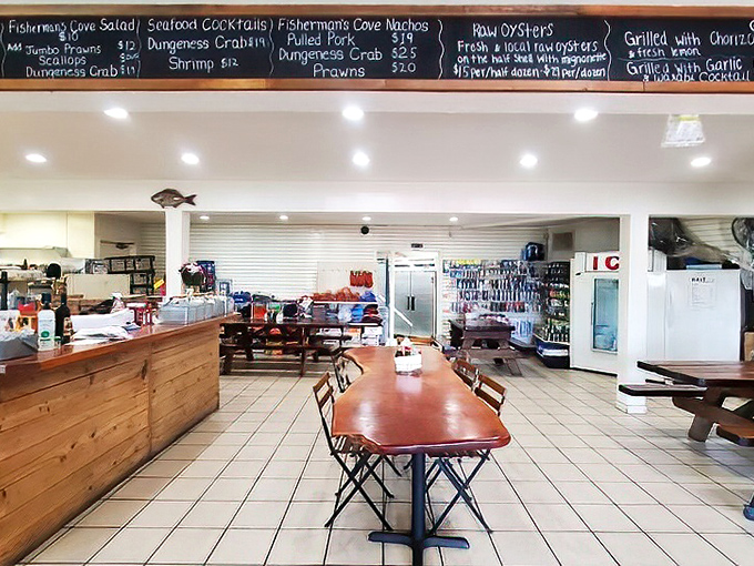 Inside, simplicity reigns supreme with wooden tables and a no-nonsense counter where culinary magic happens. This isn't Instagram-bait décor—it's the real deal.