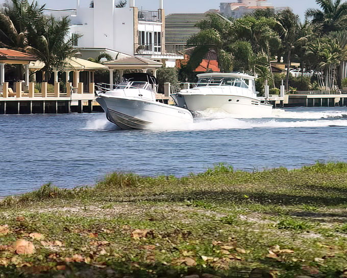 Fort Lauderdale's aquatic highway: Sleek boats cruise the Intracoastal Waterway, where the wealthy flaunt their floating status symbols and the rest of us enjoy the free show.