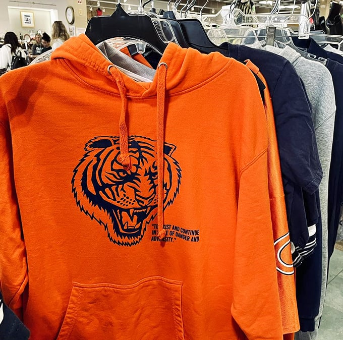 That Bears hoodie isn't just team spirit—it's practically a Chicago passport, waiting for its next Soldier Field adventure.