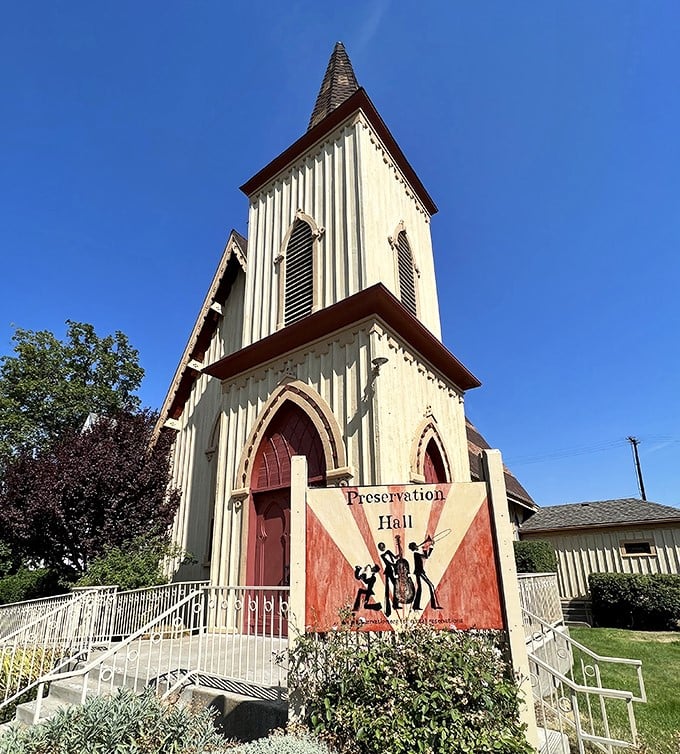 Preservation Hall isn't just preserving architecture—it's keeping the soul of community alive. This charming former church now hosts everything from jazz to theater.