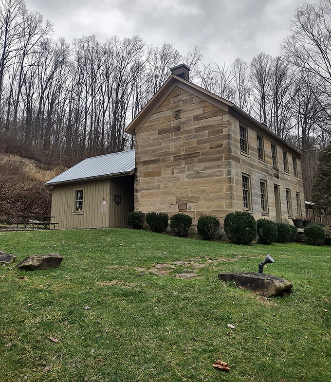 History stands strong at the Kennedy Stone House, where 19th-century craftsmanship tells stories that modern McMansions could only dream about.