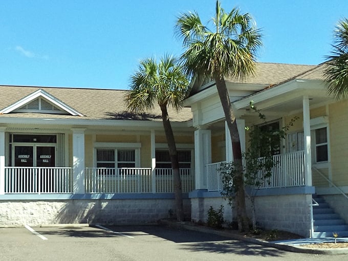 The Town Hall stands as a charming reminder that small-town governance still exists in Florida. No skyscrapers of bureaucracy here—just palm trees and community spirit.