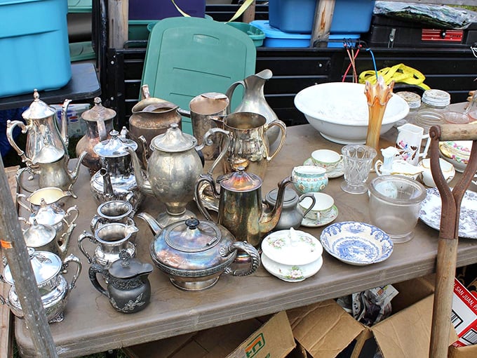Silver service fit for royalty—or your next quirky dinner party. One person's attic castoffs become another's entertaining showpieces.