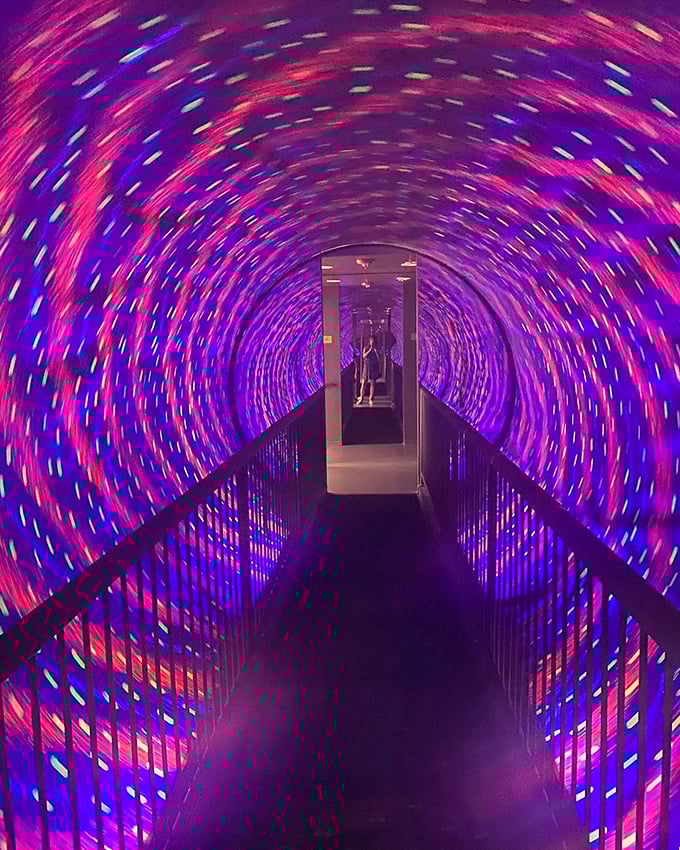 Step into the Vortex Tunnel where your brain insists you're spinning while your feet swear you're walking straight. Dizzying delight guaranteed!