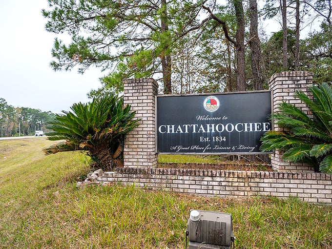 2. welcome signage
The welcome sign says it all – Chattahoochee isn't just a place to visit, it's "A Great Place for Home & Living" where your retirement dollars stretch further.