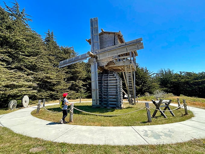 This isn't your average Dutch windmill! The reconstructed Russian windmill stands as a testament to ingenious 19th-century engineering on the California coast.