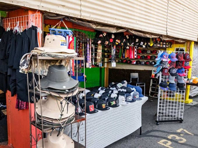 Hat heaven exists! From practical sun protection to statement baseball caps, this vendor has your head covered—literally.