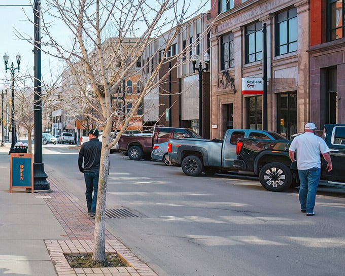 Winter reveals Warren's architectural bones – historic buildings standing shoulder to shoulder like old friends who've weathered a century of economic seasons together.