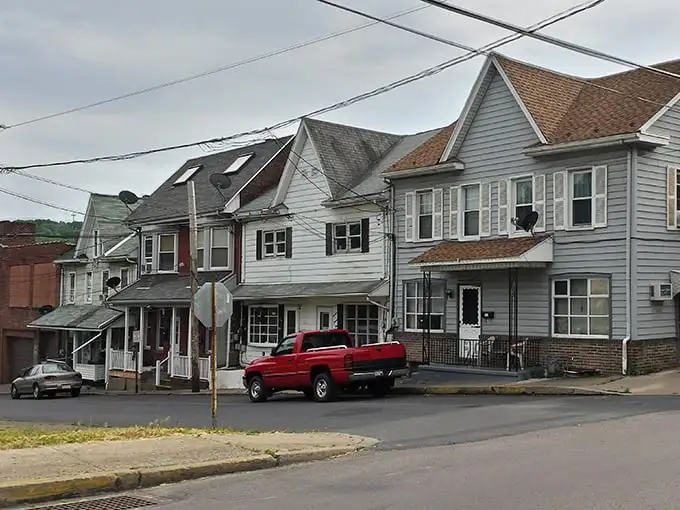 Classic row houses line Shamokin's streets, architectural time capsules from when coal was king and porches were social networks.
