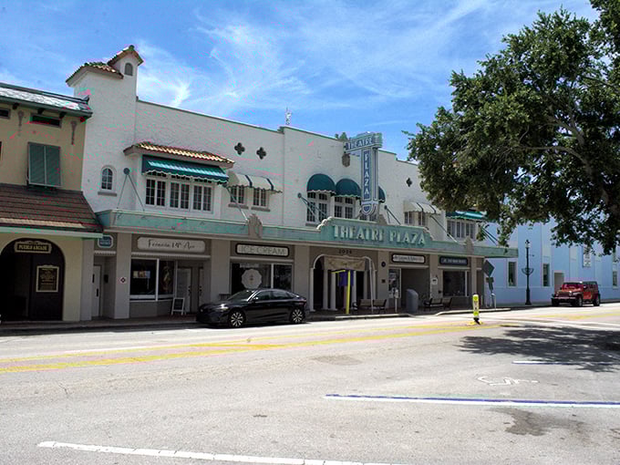 The historic Theatre Plaza stands as Vero's cultural heartbeat, where small-town charm meets big-city entertainment without the big-city parking hassles.