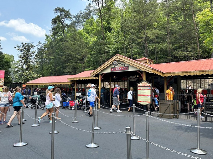 Eager passengers line up at the rustic train depot, where anticipation hangs in the air thicker than the coal smoke that will soon billow from the locomotive's stack.
