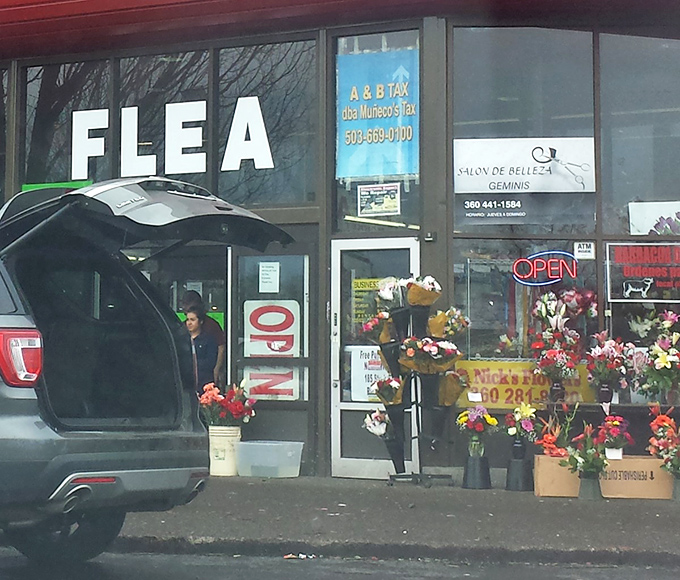 The unassuming entrance doesn't telegraph what awaits inside—like finding a secret doorway to a parallel universe of bargains and surprises.