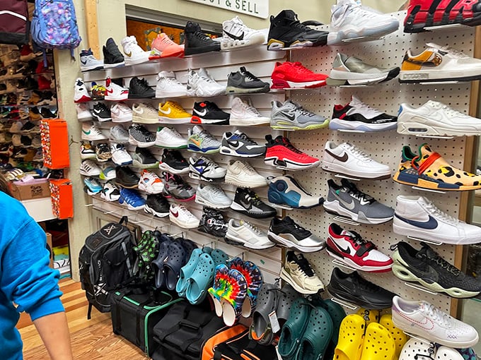 Sneakerheads, rejoice! This footwear paradise offers more options than your closet has space—from vintage classics to yesterday's limited editions.