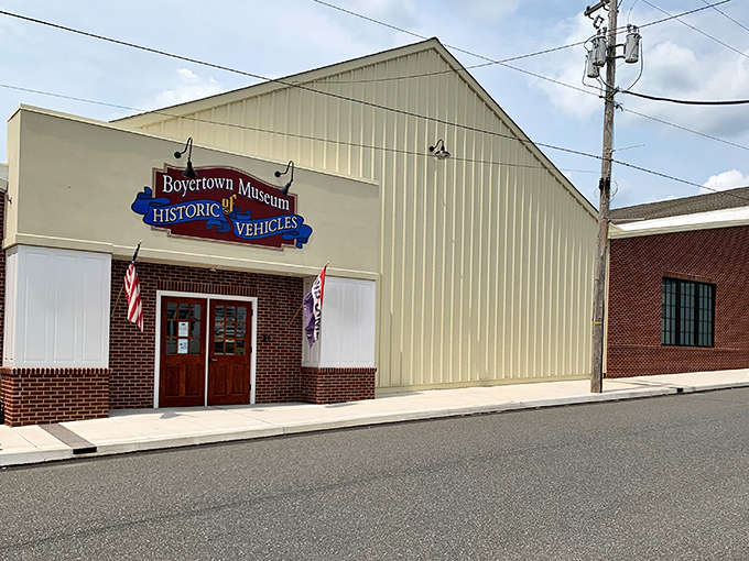 The museum's unassuming exterior belies the treasure trove of automotive history inside—like finding a Ferrari engine in your grandmother's Buick.