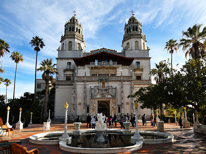 Approaching the main entrance feels like stumbling onto a European film set, complete with ornate detailing that would make any Instagram filter unnecessary.
